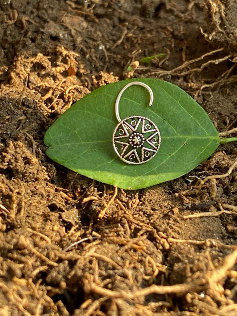 10mm Wire sterling silver 92.5 wire nosepin – ANARO FASHIONS